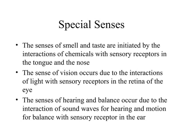 The Senses of Hearing, taste and vision | PPT | Ear, Nose and Throat ...