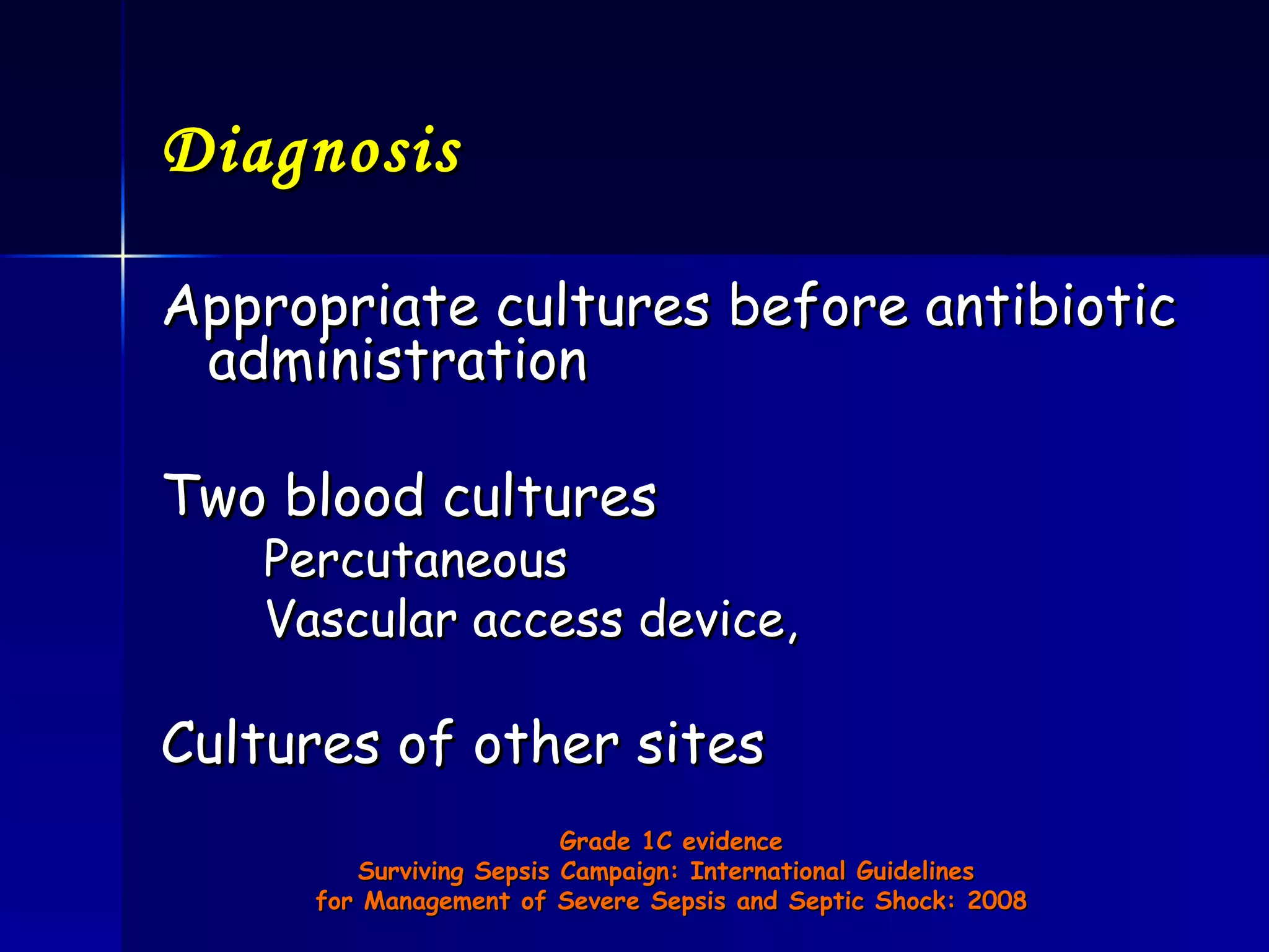 The Sepsis Resuscitation And Management Bundles | PPT