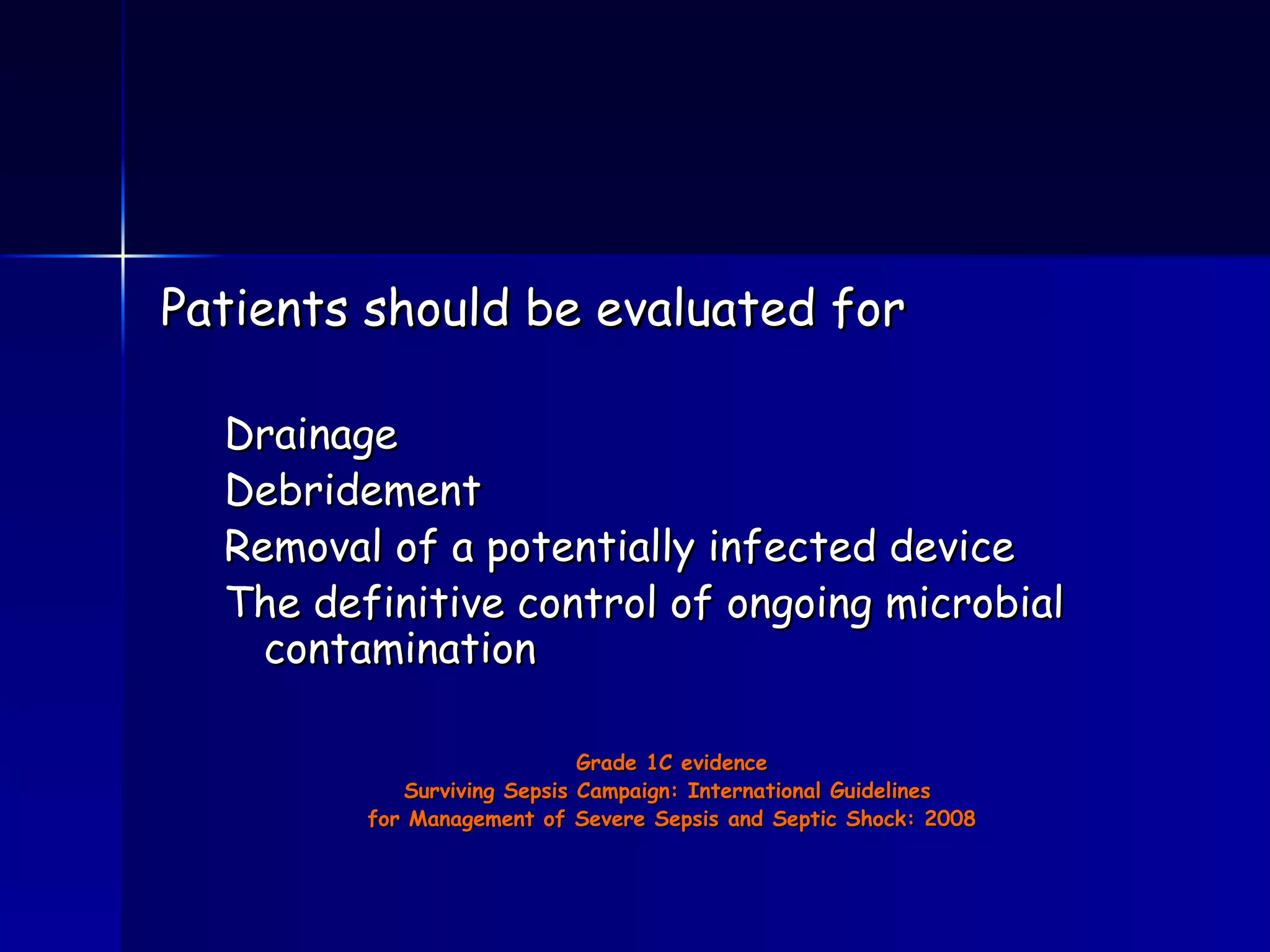 The Sepsis Resuscitation And Management Bundles | PPT