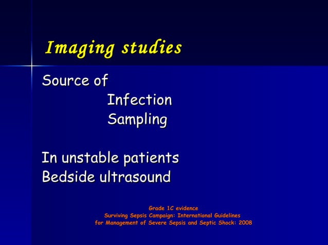 The Sepsis Resuscitation And Management Bundles | PPT