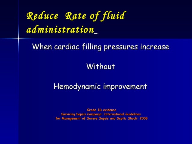 The Sepsis Resuscitation And Management Bundles | PPT