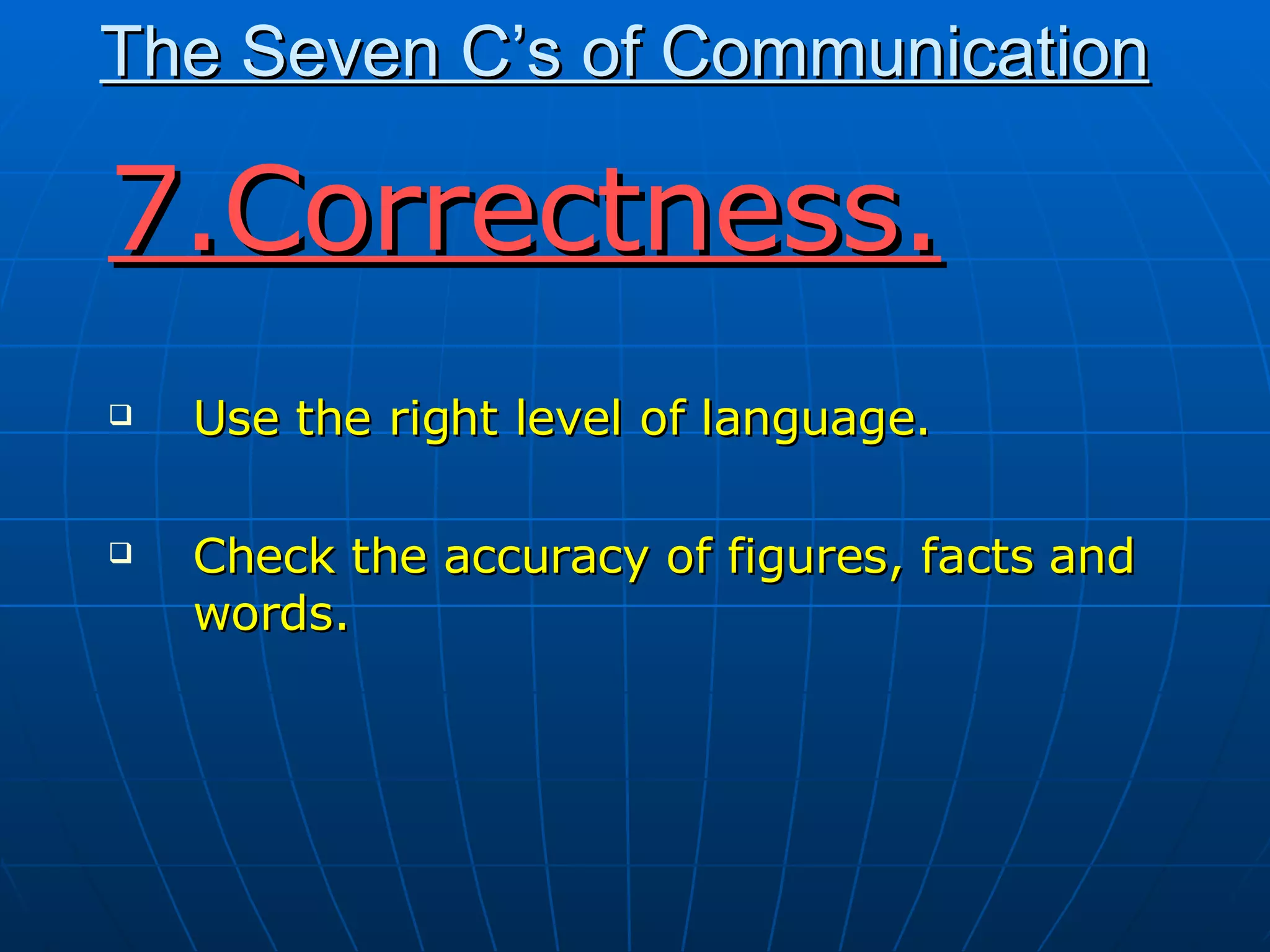 The Seven C’S Of Communication | PPT