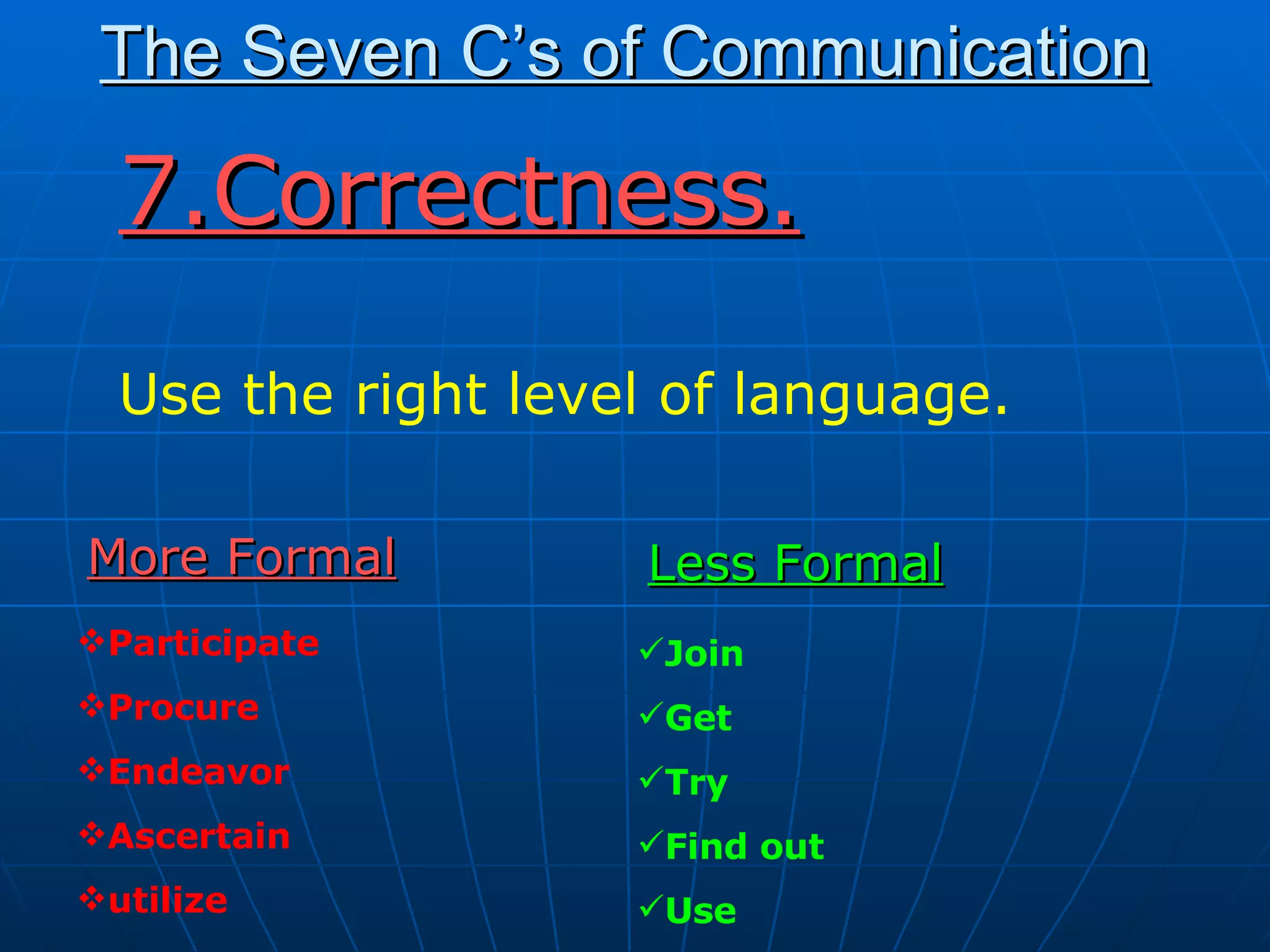 The Seven C’S Of Communication | PPT
