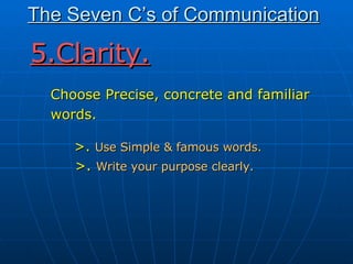 The Seven C’S Of Communication | PPT