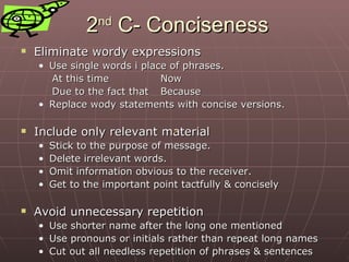 The Seven C’S Of Effective Communication | PPT