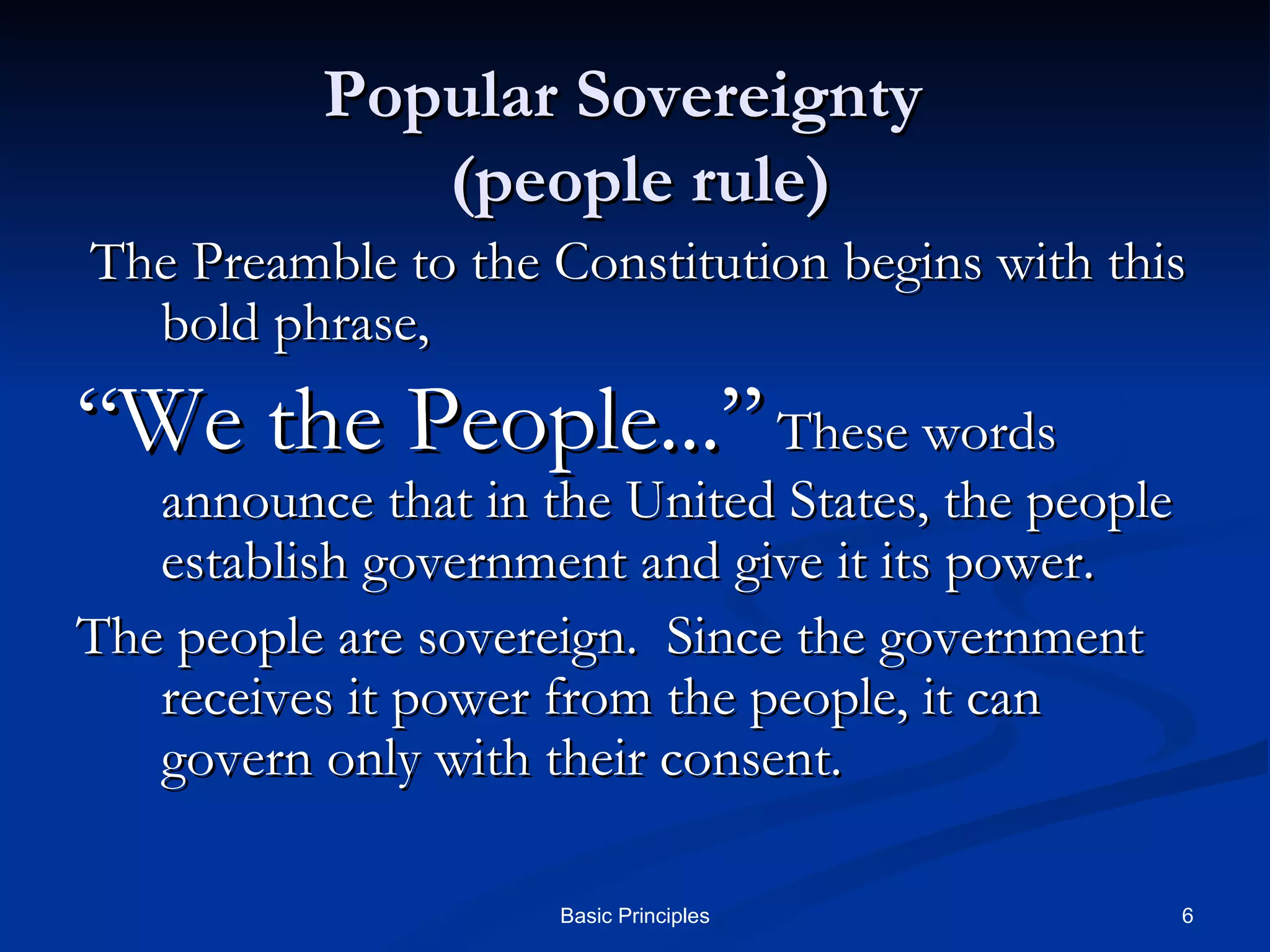 The Seven Principles Of Government | PPT