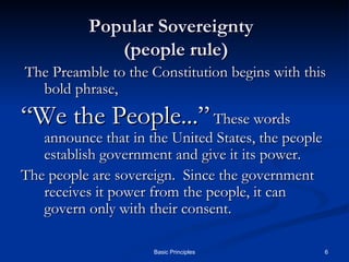 The Seven Principles Of Government | PPT