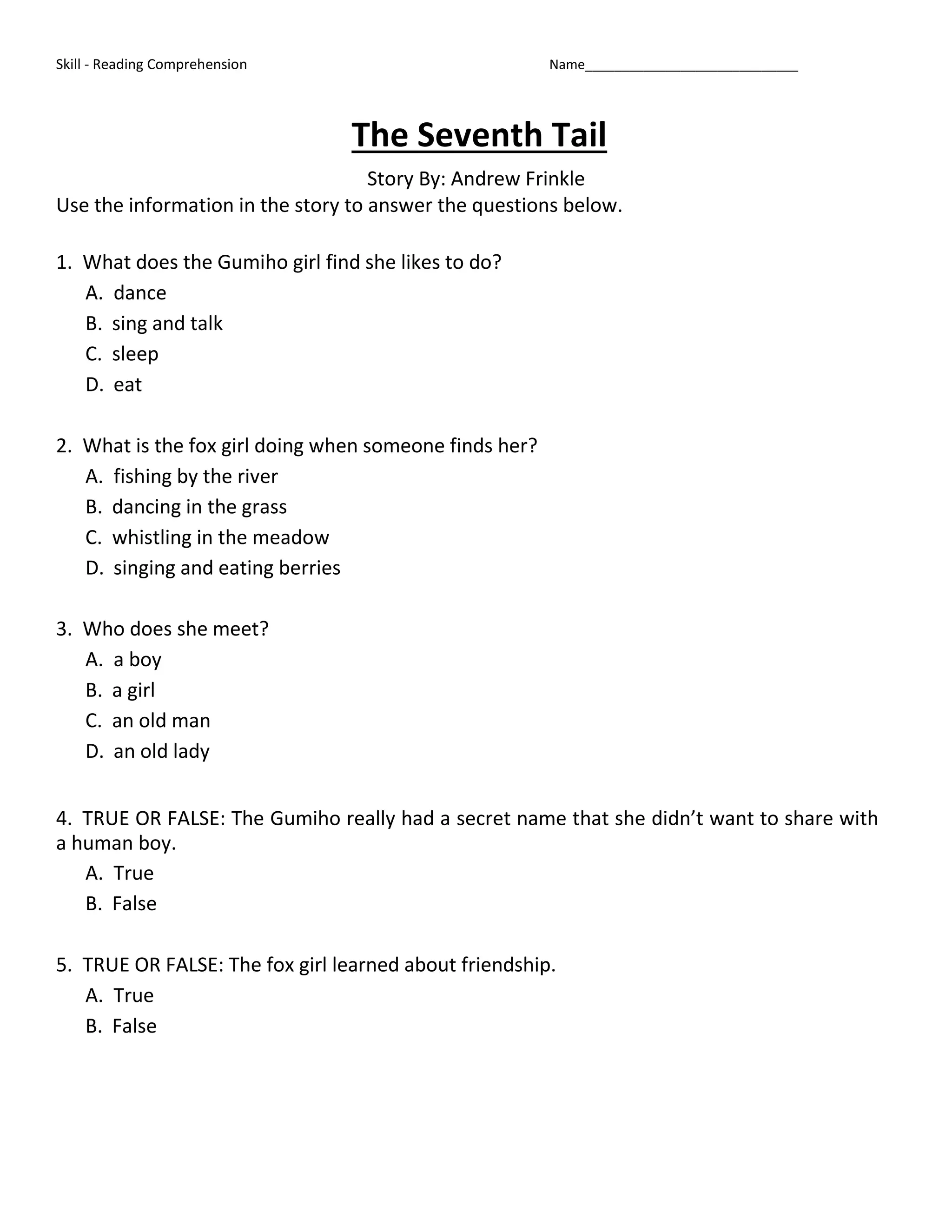 The seventh-tail | DOCX