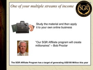 The Sgr Affilate Program from theSecretmovieblog.com