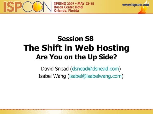 The Shift in Web Hosting: Are You on the Upside | PPT