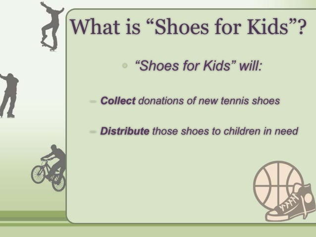 The Shoes For Kids Project | PPT