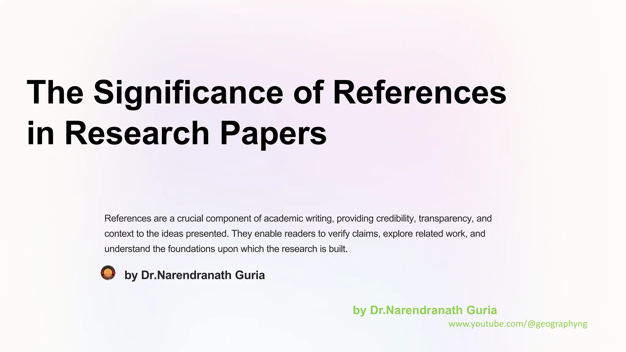 References in Research Papers | Research Methodology | PPTX