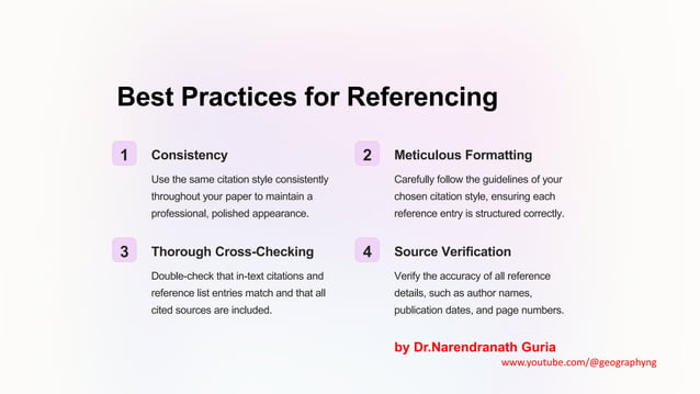 References in Research Papers | Research Methodology | PPT
