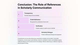 References in Research Papers | Research Methodology | PPTX