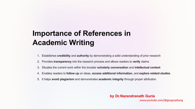 References in Research Papers | Research Methodology | PPTX
