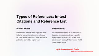 References in Research Papers | Research Methodology | PPTX