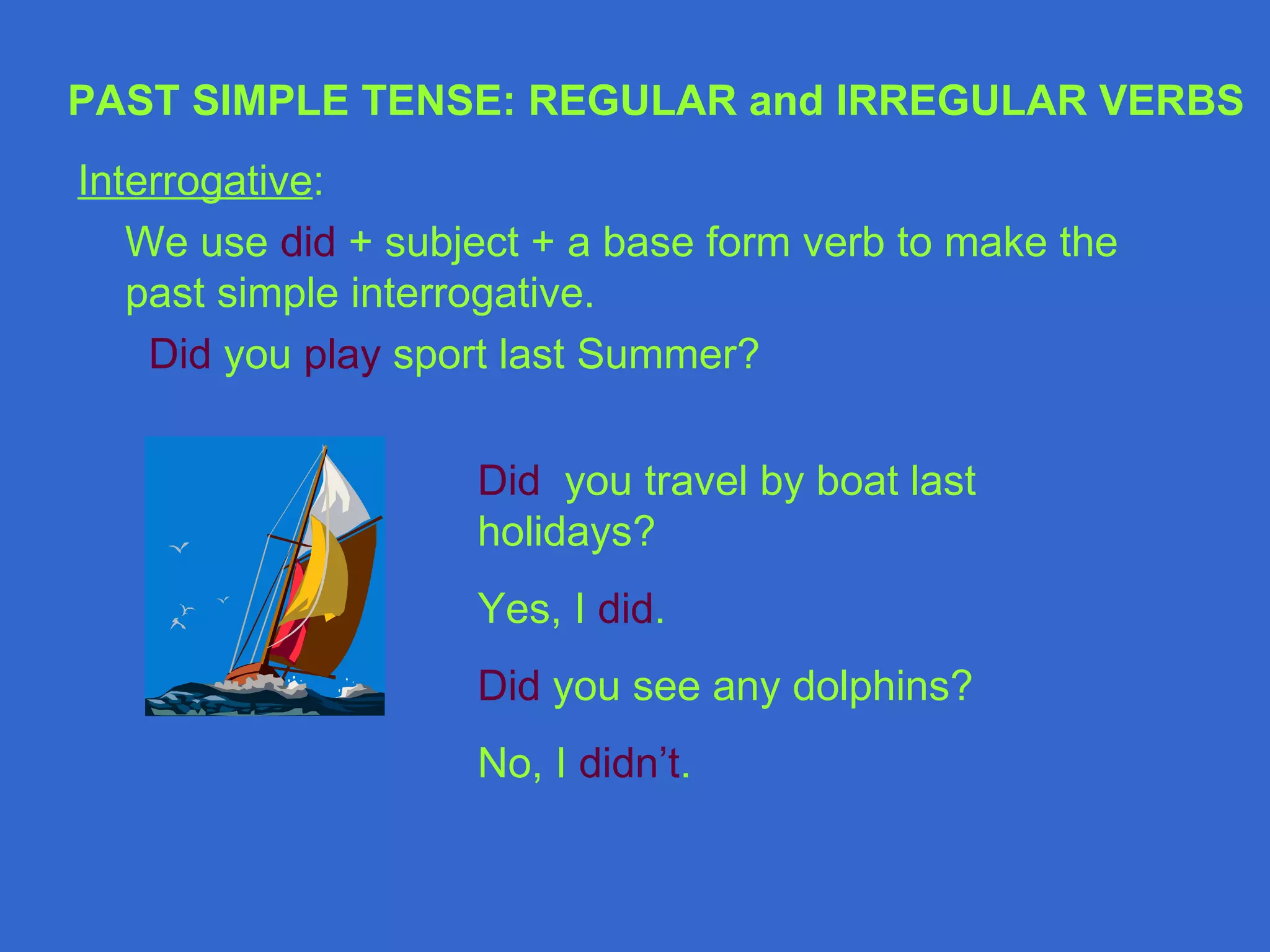 The simple-past-tense | PPT