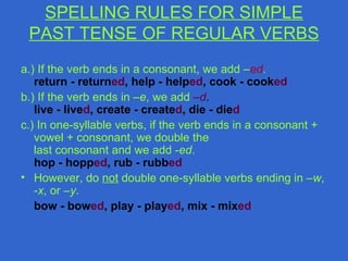 The simple-past-tense | PPT