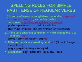 The simple-past-tense | PPT