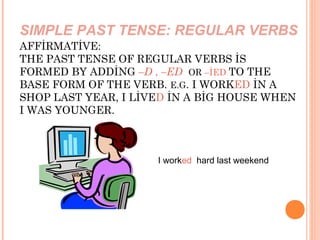 The simple-past-tense slayt | PPT