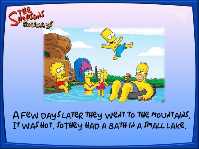 THE SIMPSONS HOLIDAYS -FUN ACTIVITIES- | PPT