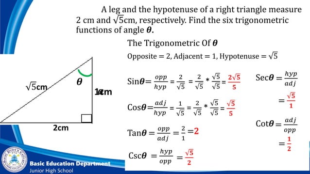 THE-SIX-TRIGONOMETRIC-FUNCTIONS.pptx | Physics | Science