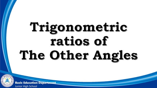 THE-SIX-TRIGONOMETRIC-FUNCTIONS.pptx | Physics | Science