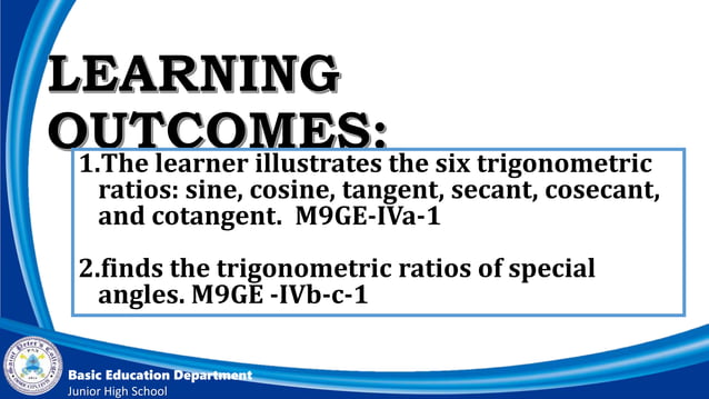 THE-SIX-TRIGONOMETRIC-FUNCTIONS.pptx | Physics | Science
