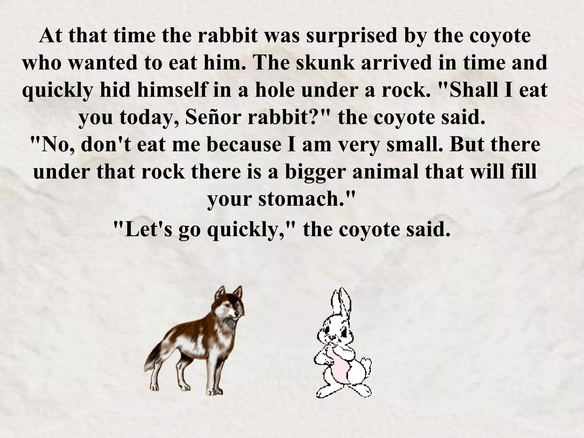 The Skunk and the Rabbit | PPT
