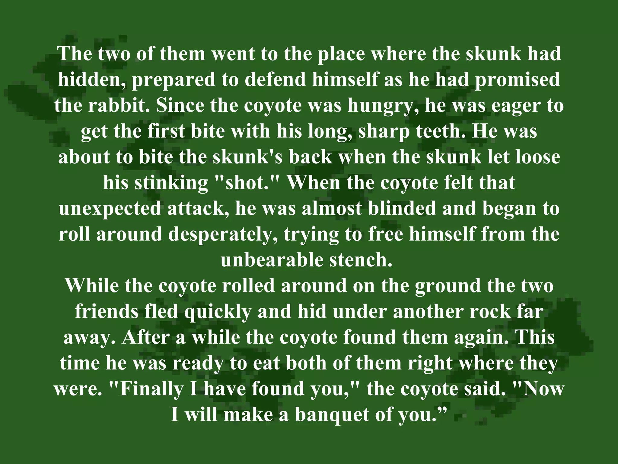 The Skunk and the Rabbit | PPT