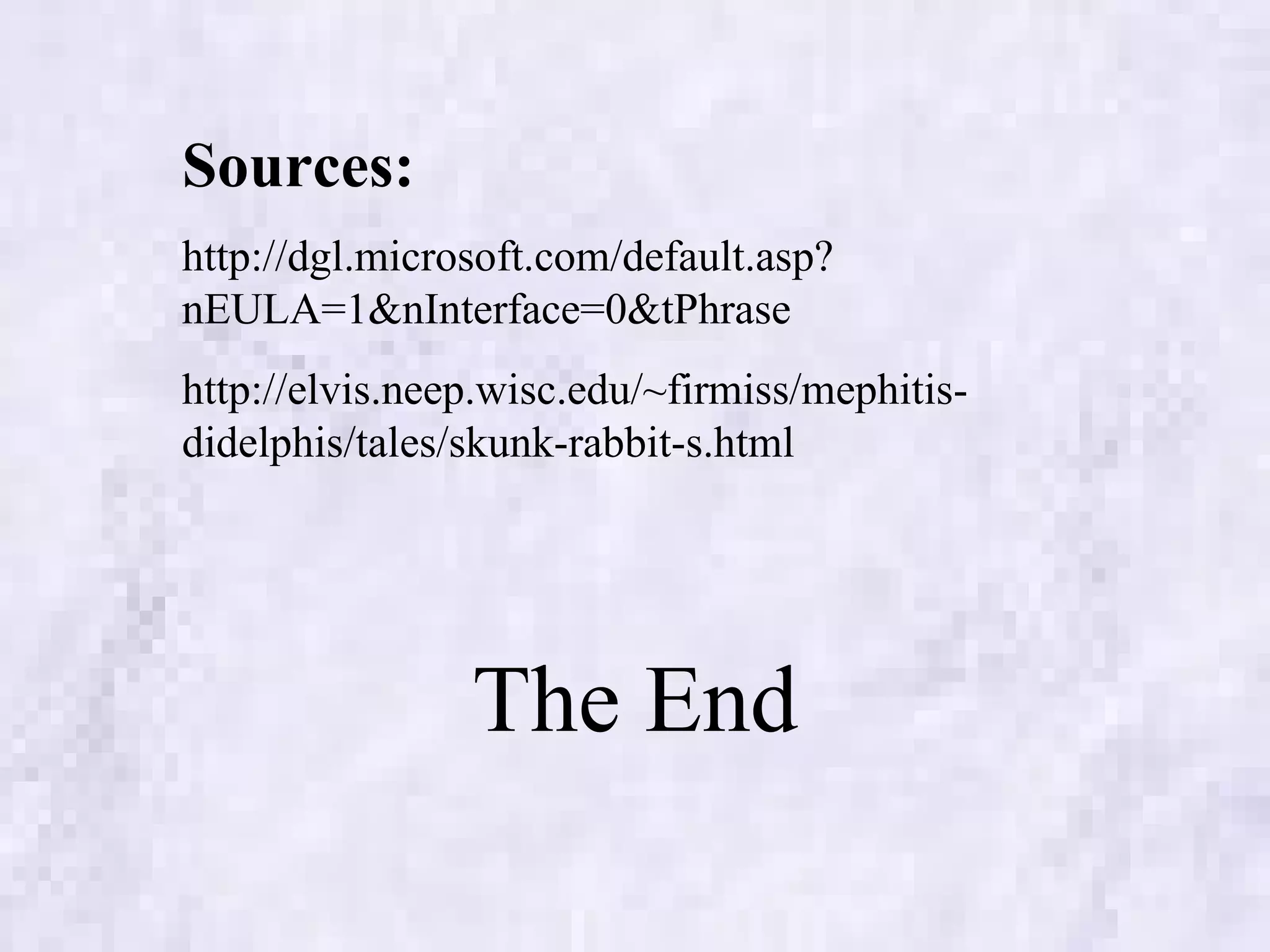 The Skunk and the Rabbit | PPT
