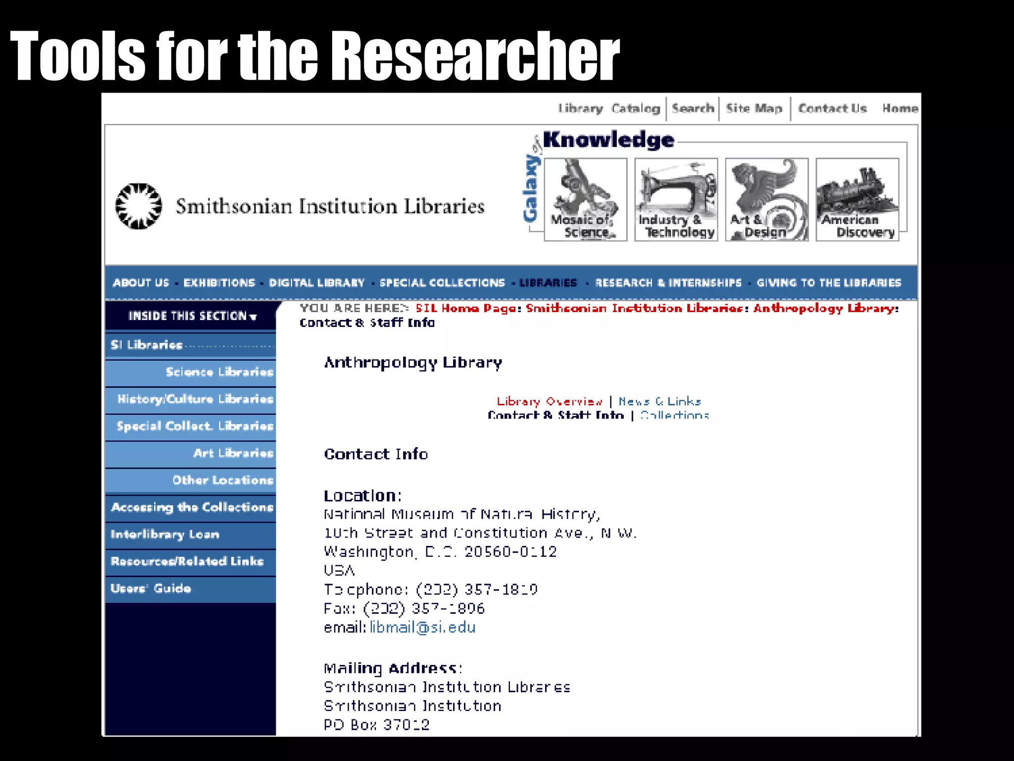 The Smithsonian Institution Libraries' Digital Library | PPT