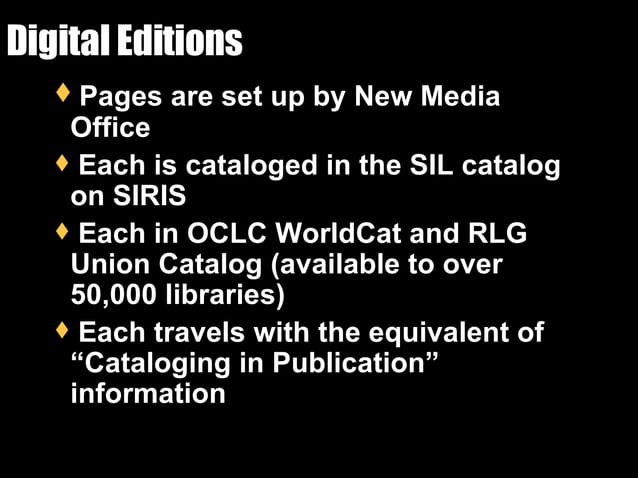 The Smithsonian Institution Libraries' Digital Library | PPT