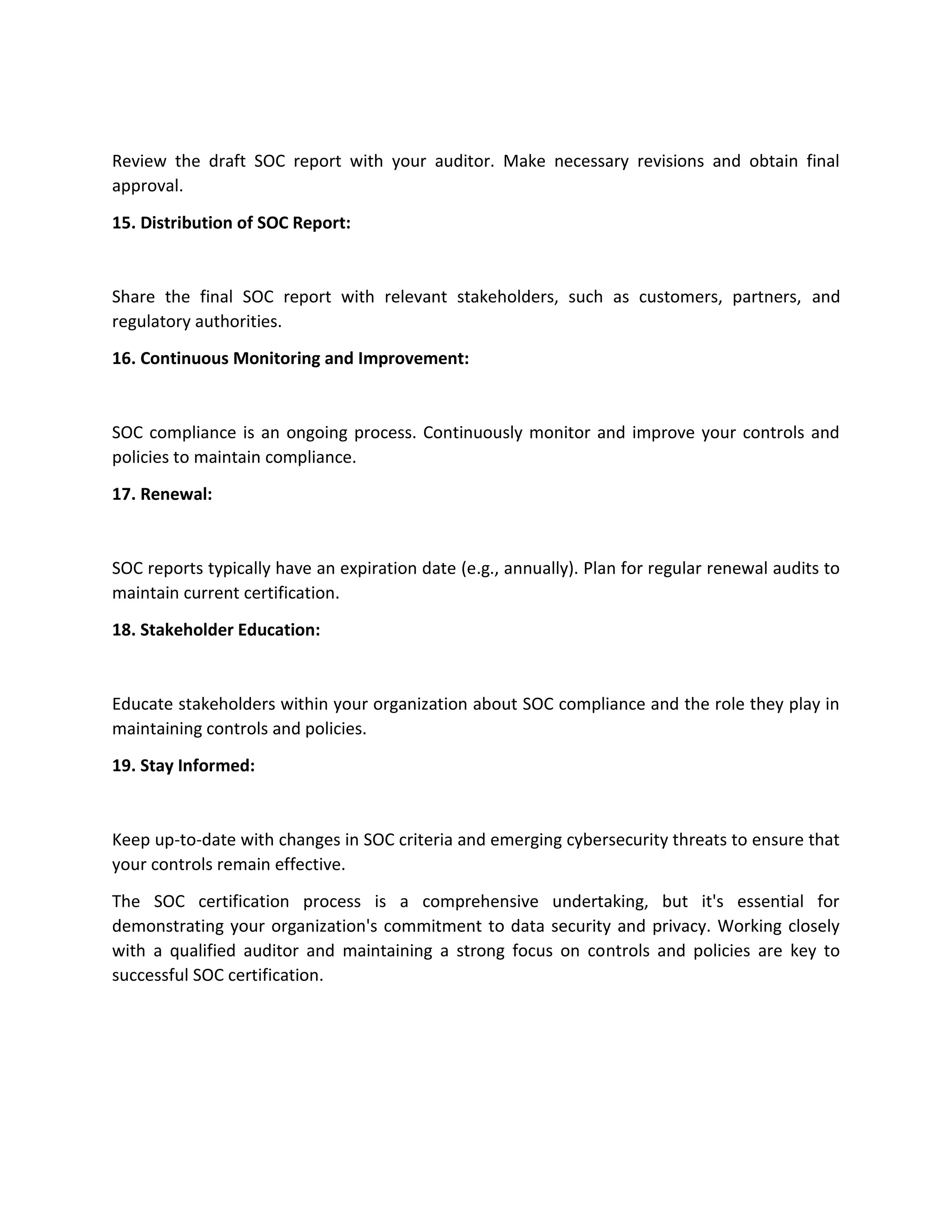 The SOC Certification Process Unveiled: Step-by-Step Guide | PDF