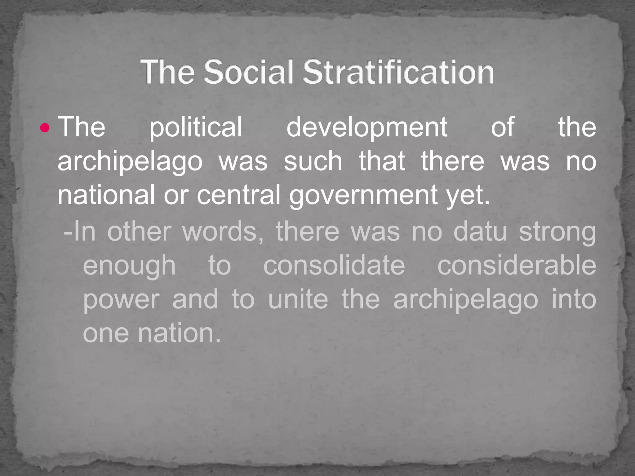 Social System of Pre-Colonial Period in the Philippines | PPTX