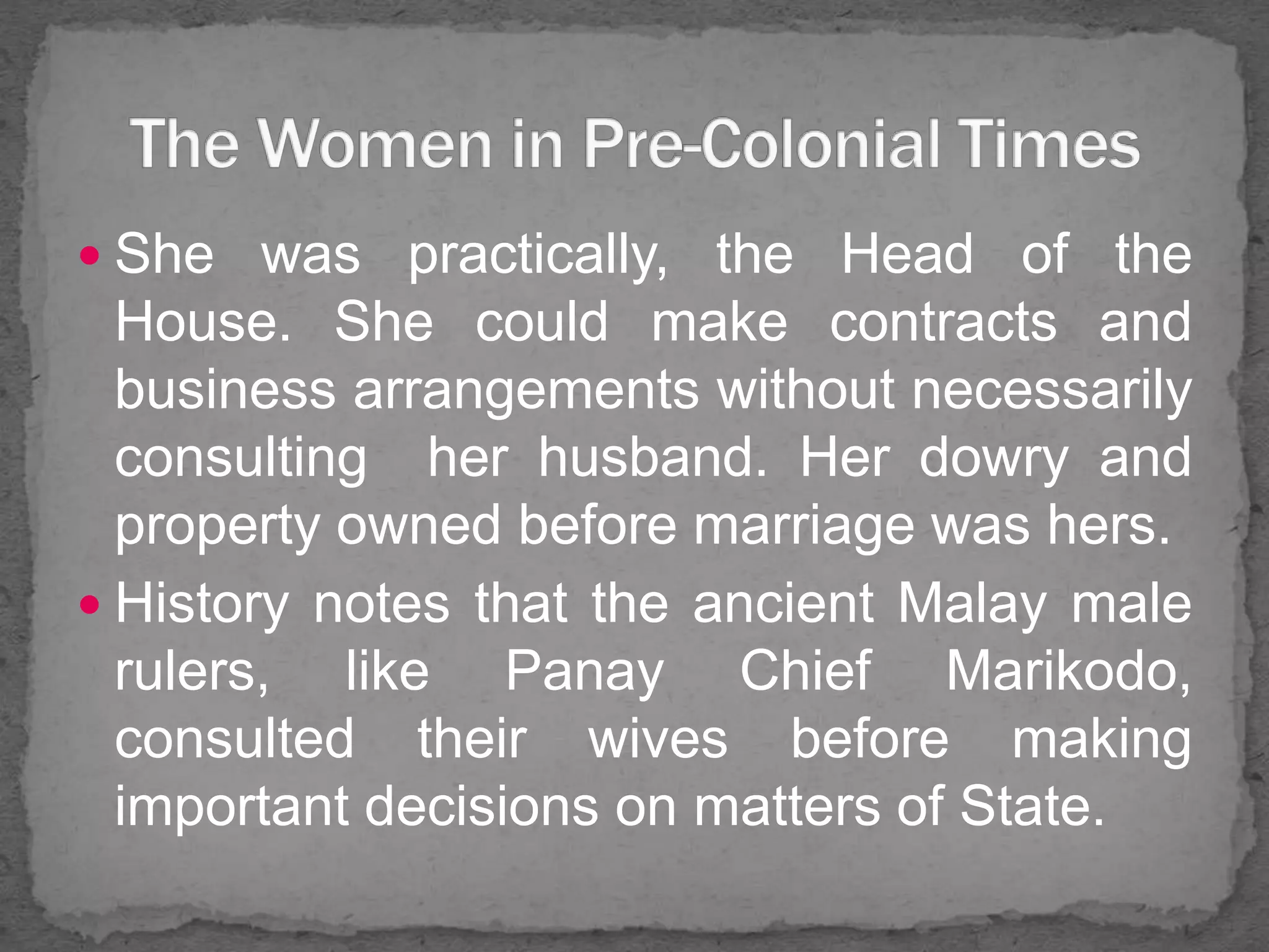 Social System of Pre-Colonial Period in the Philippines | PPTX