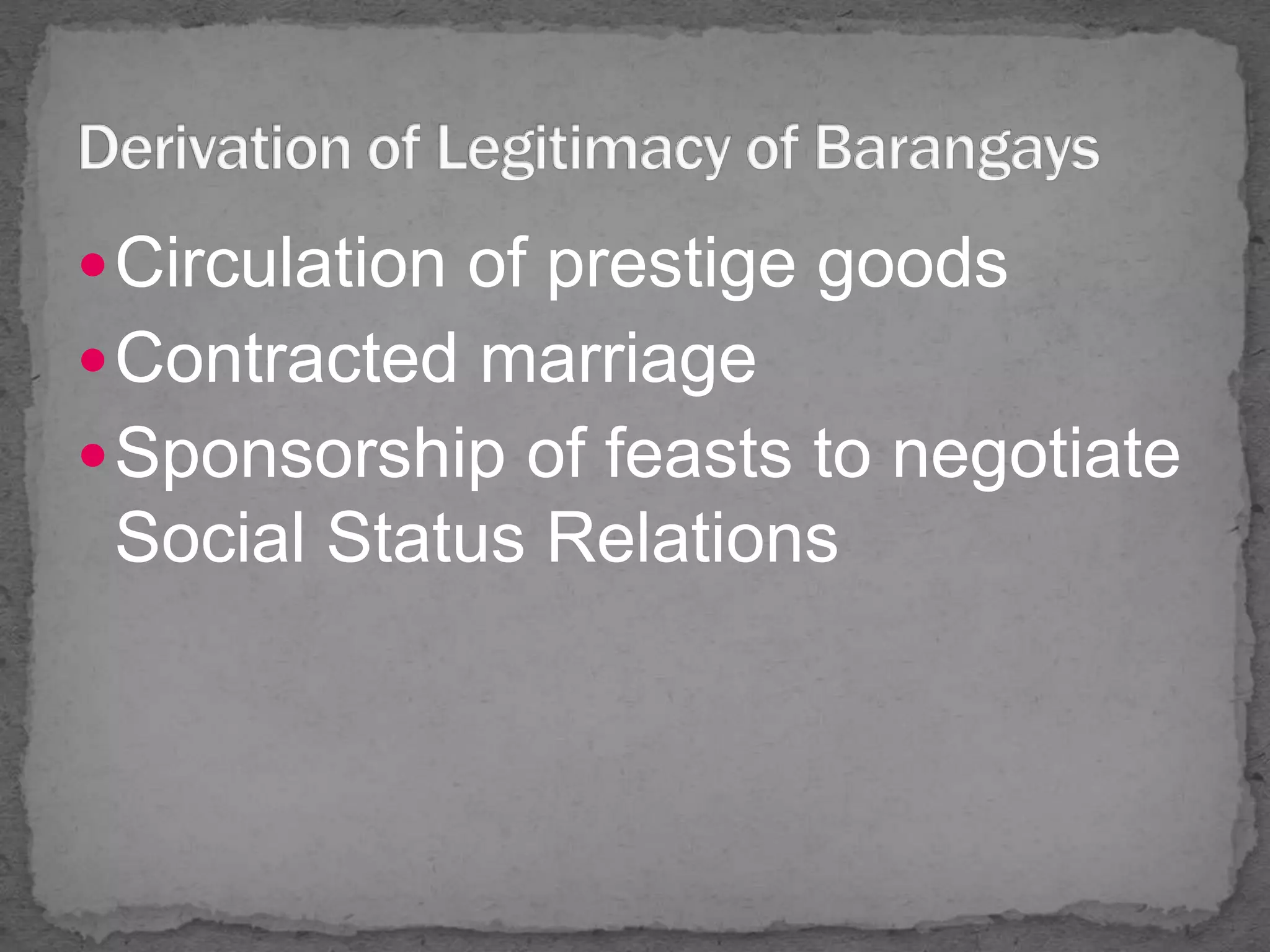 Social System of Pre-Colonial Period in the Philippines | PPTX
