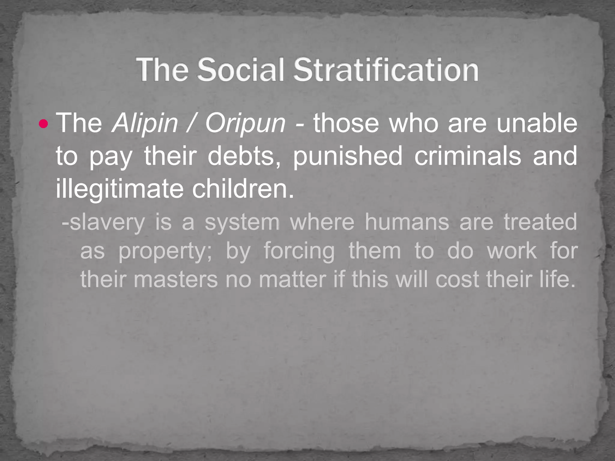 Social System of Pre-Colonial Period in the Philippines | PPTX