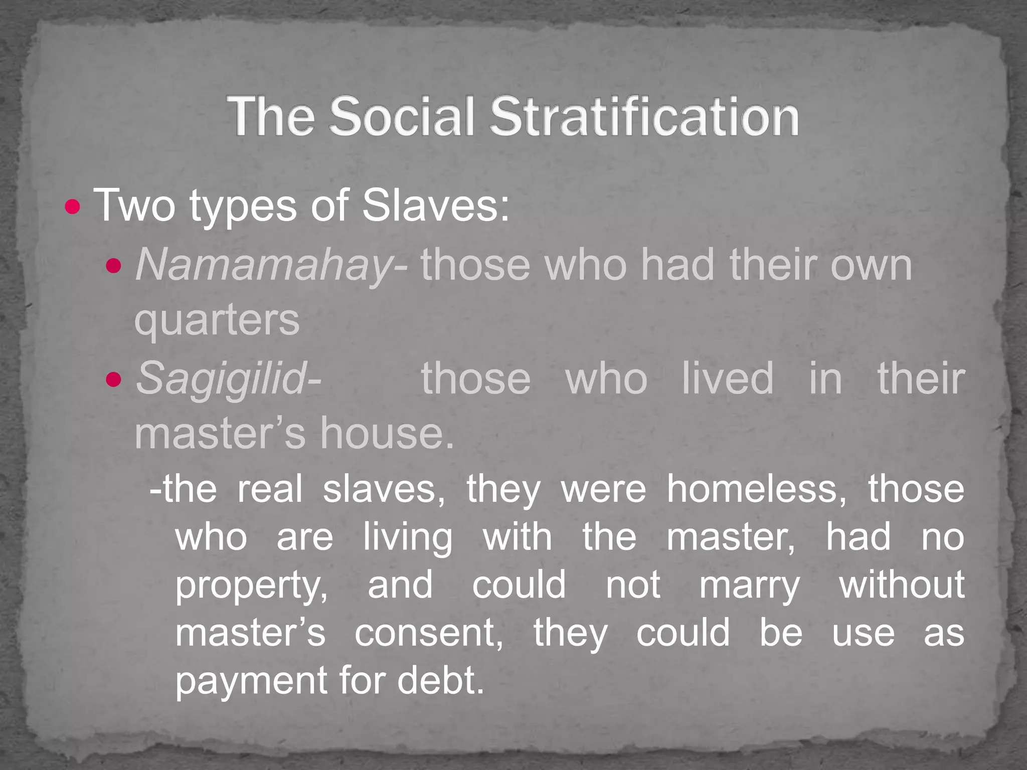 Social System of Pre-Colonial Period in the Philippines | PPTX