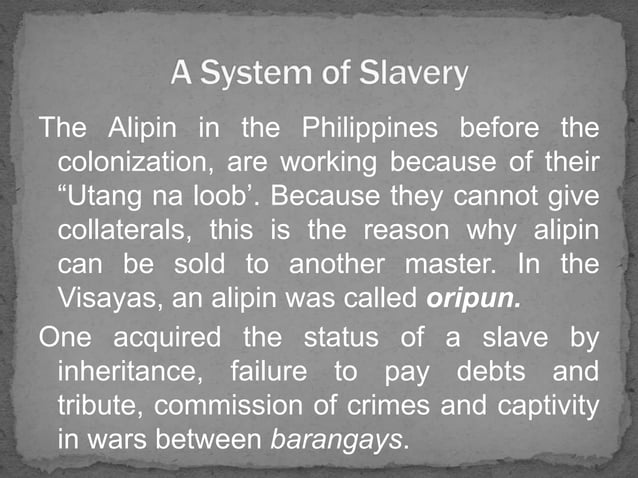 Social System of Pre-Colonial Period in the Philippines | PPTX