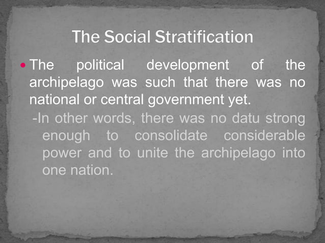 Social System of Pre-Colonial Period in the Philippines | PPTX