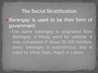 Social System of Pre-Colonial Period in the Philippines | PPTX