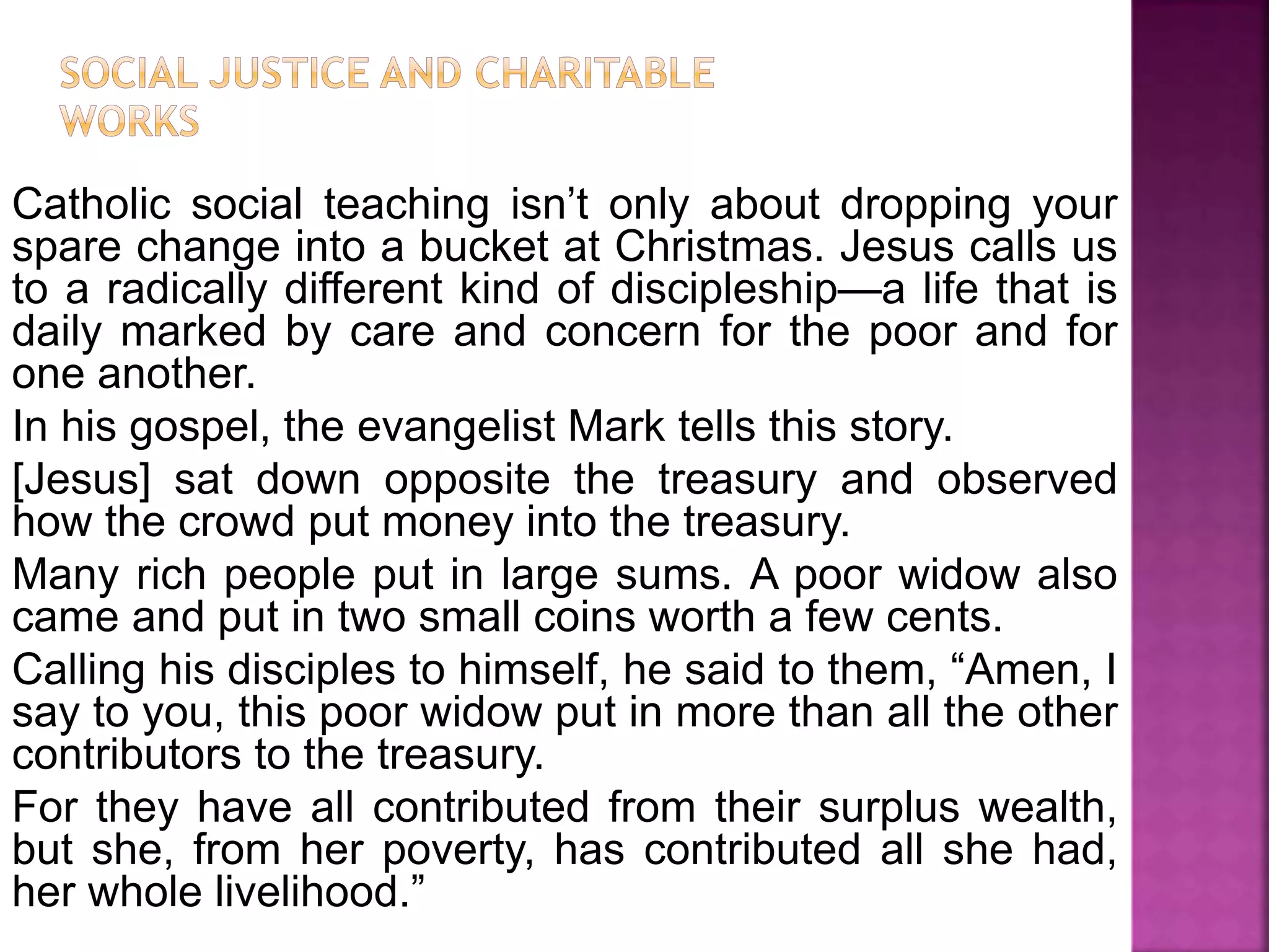 The social teachings of the catholic church | PPTX