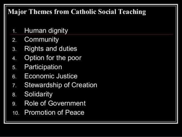 The social teachings of the catholic church | PPTX | Christianity ...