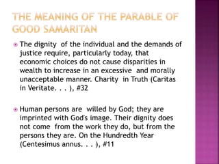 The social teachings of the catholic church | PPTX