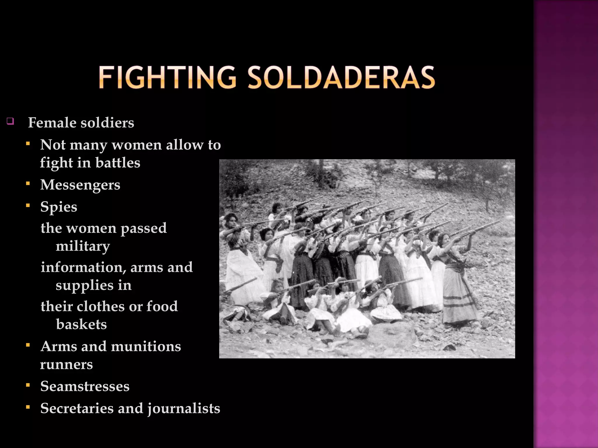The Soldareras Of The Mexican Revolution | PPT