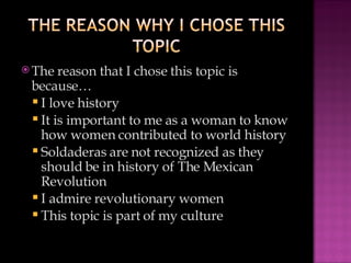 The Soldareras Of The Mexican Revolution | PPT