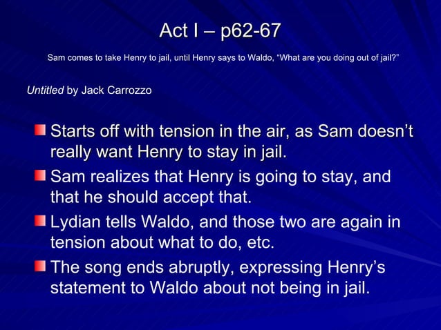 The Sounds of The Night Thoreau Spent in Jail | PPT