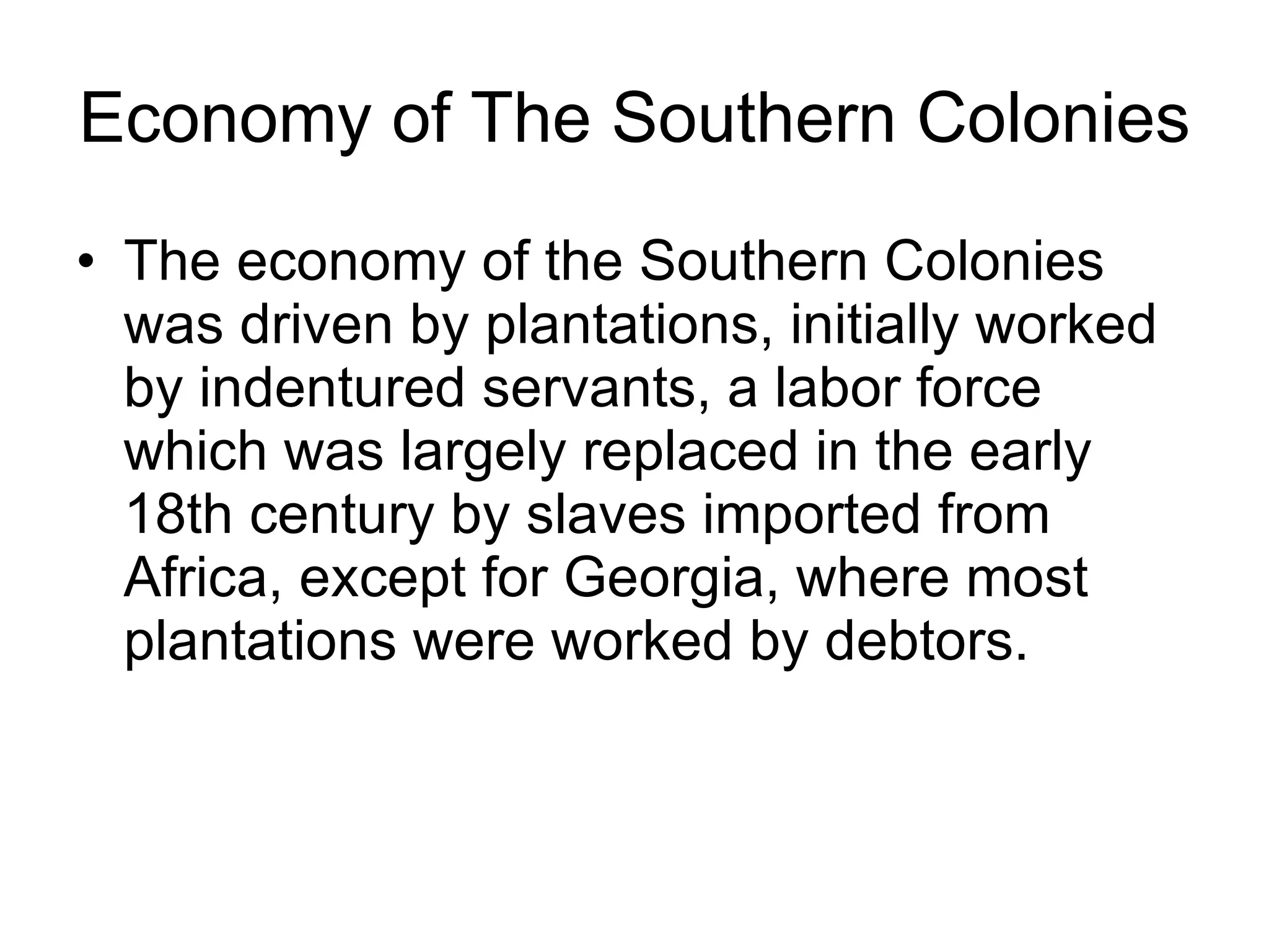 The Southern Colonies | PPT