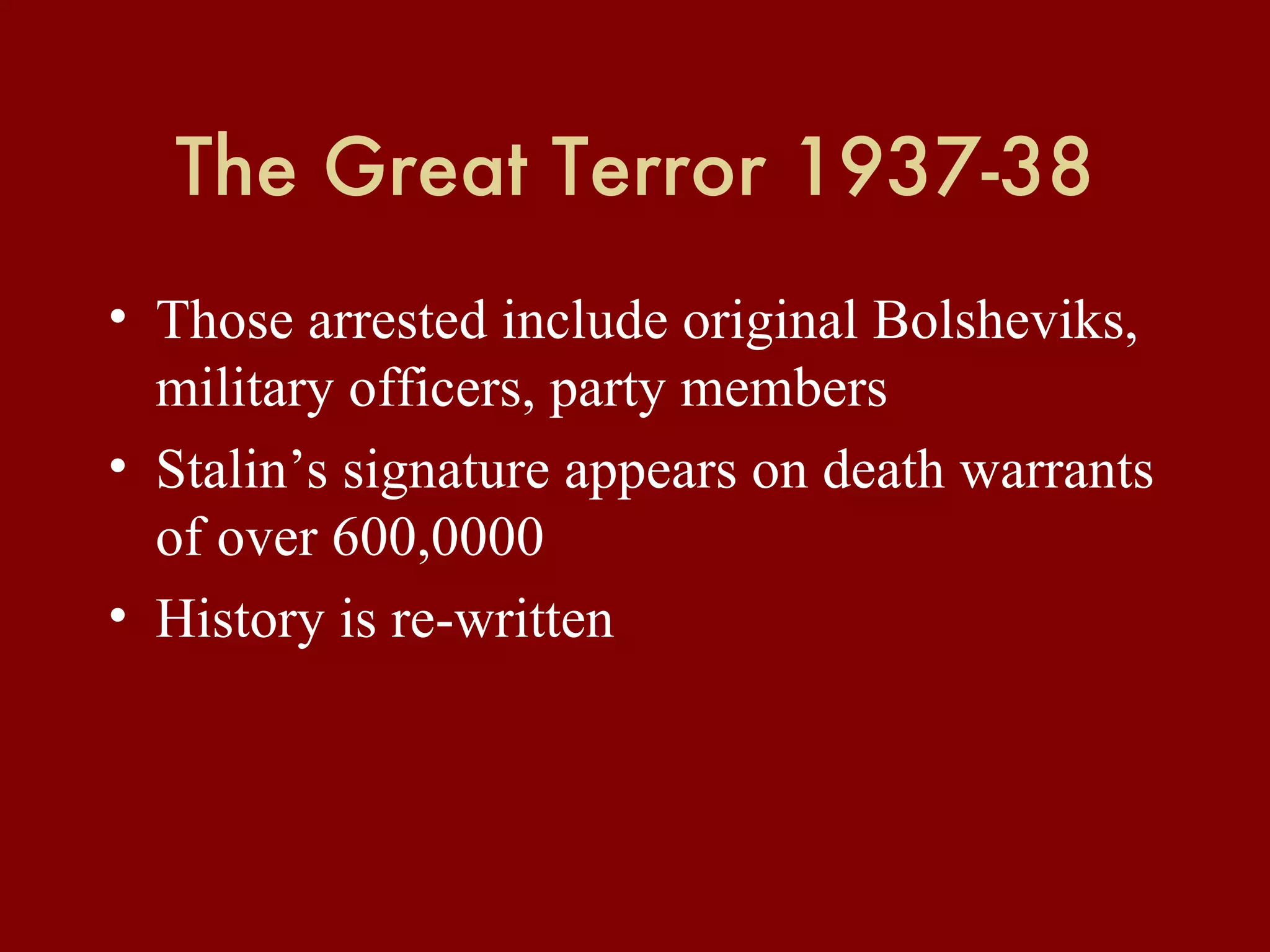 The Soviet Union: Totalitarian State | PPT